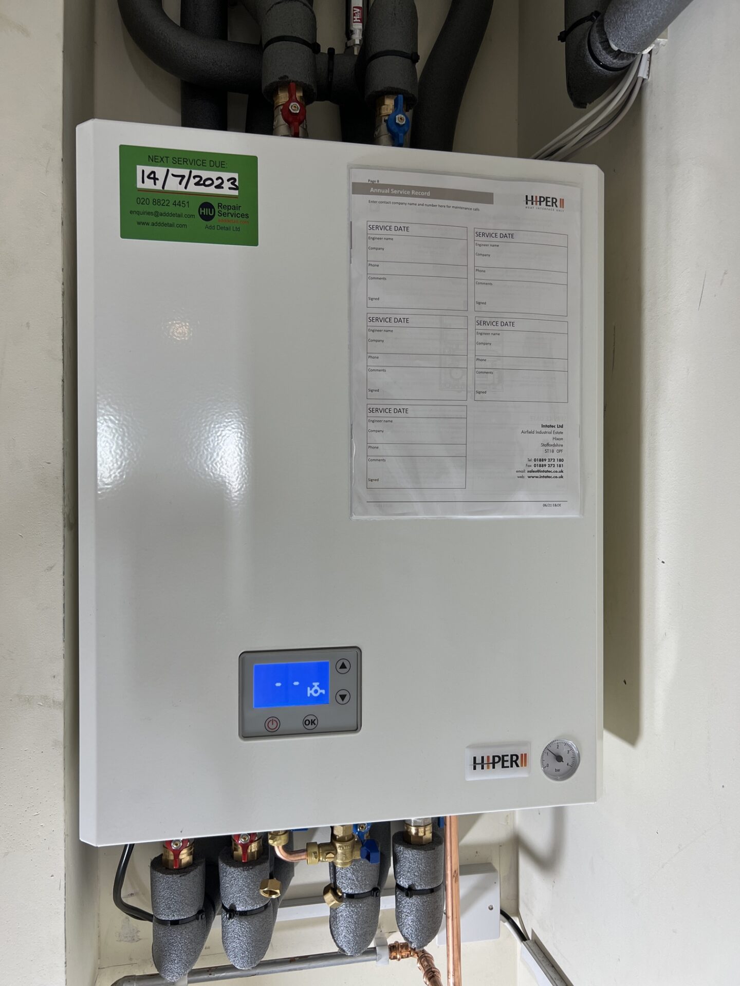 Intatec Hiper II twin plate HIU 80kW DHW | Add Detail